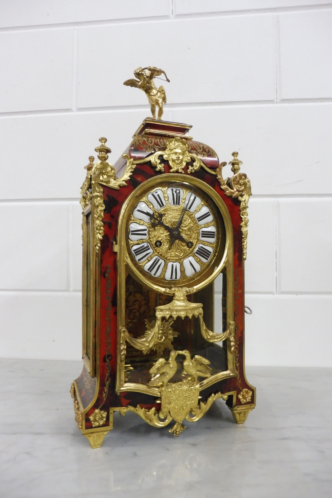 Antique French Boulle Clock Mantel Clock Paris - Etsy
