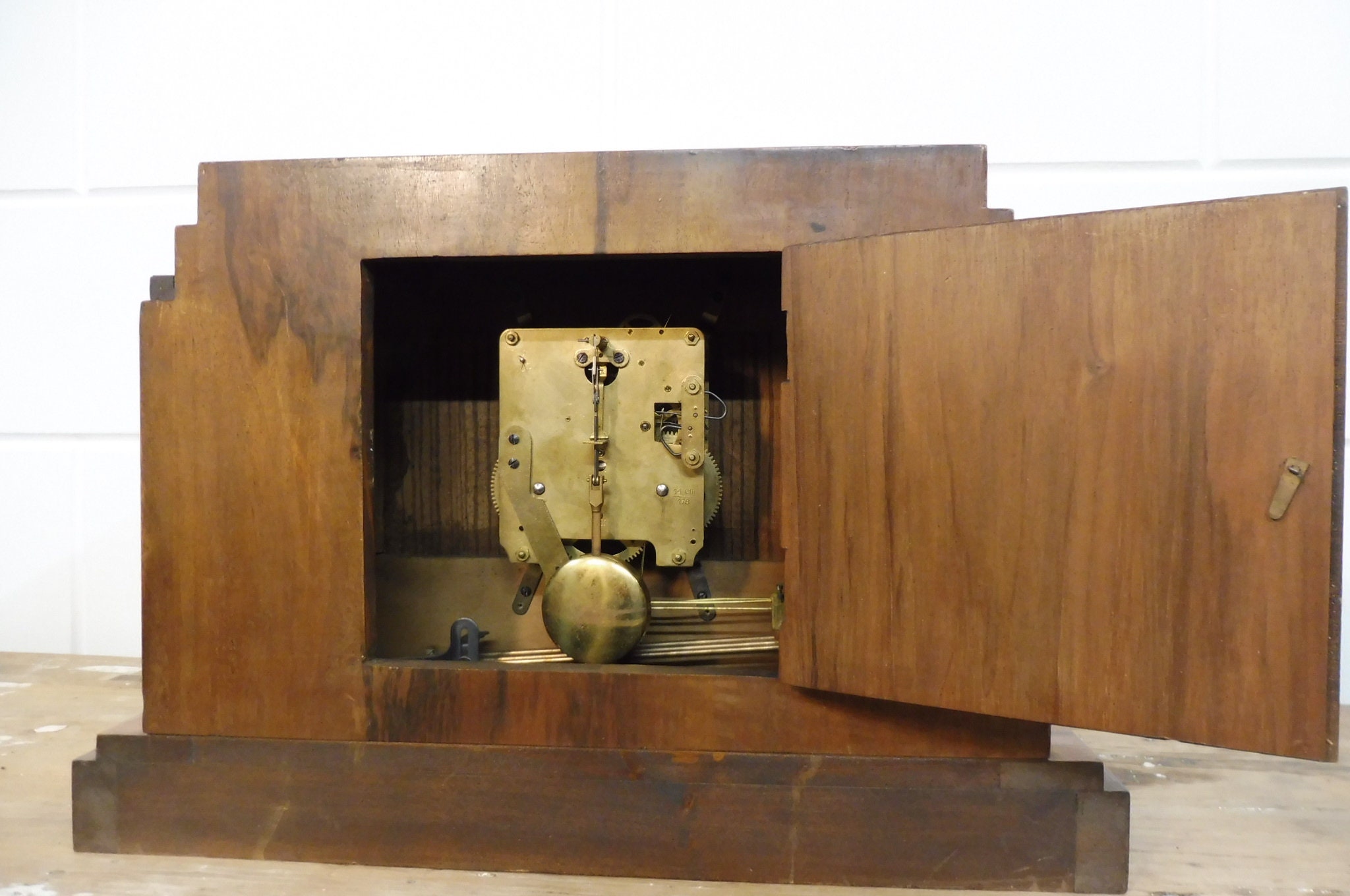 Antique Mantel Clock Art Deco Dutch Clock Amsterdamse Schoolklok 1920 ...