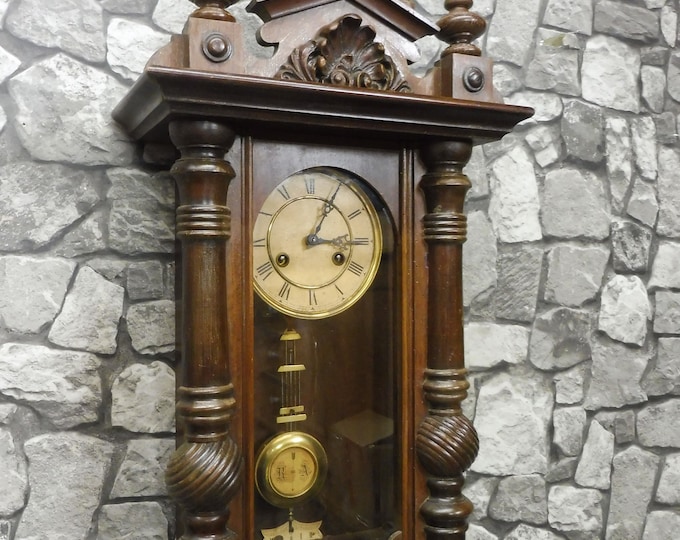 German Junghans Antique Wall Clock Antique Regulator Old Clock - Etsy