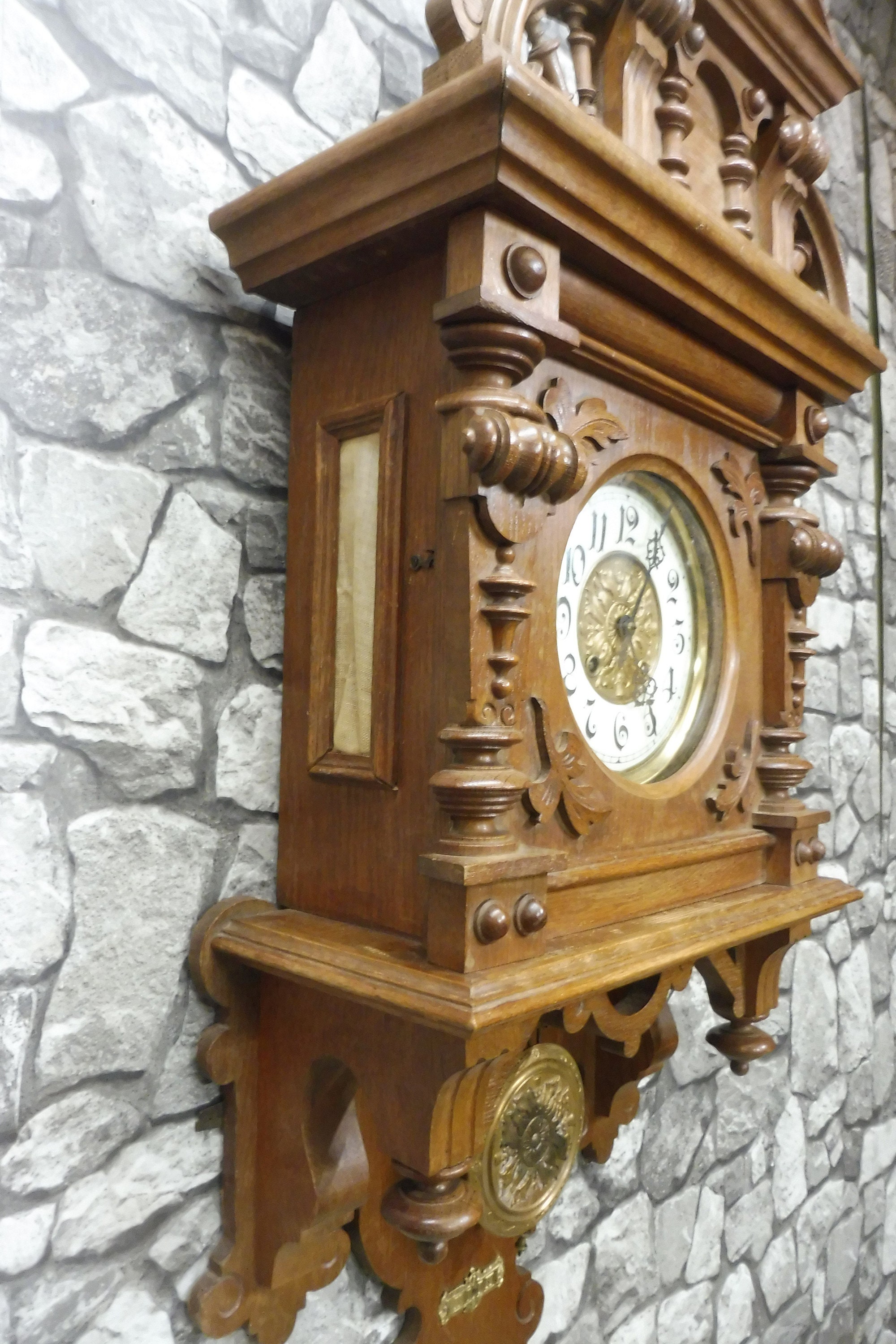 Antique German Wall Clock Antique Regulator Gustav Becker - Etsy