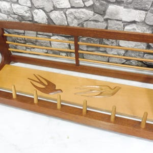 Mid Century Wooden Coat Rack Wall Rack Hall Tree Coat Rack Teak Wood - Etsy