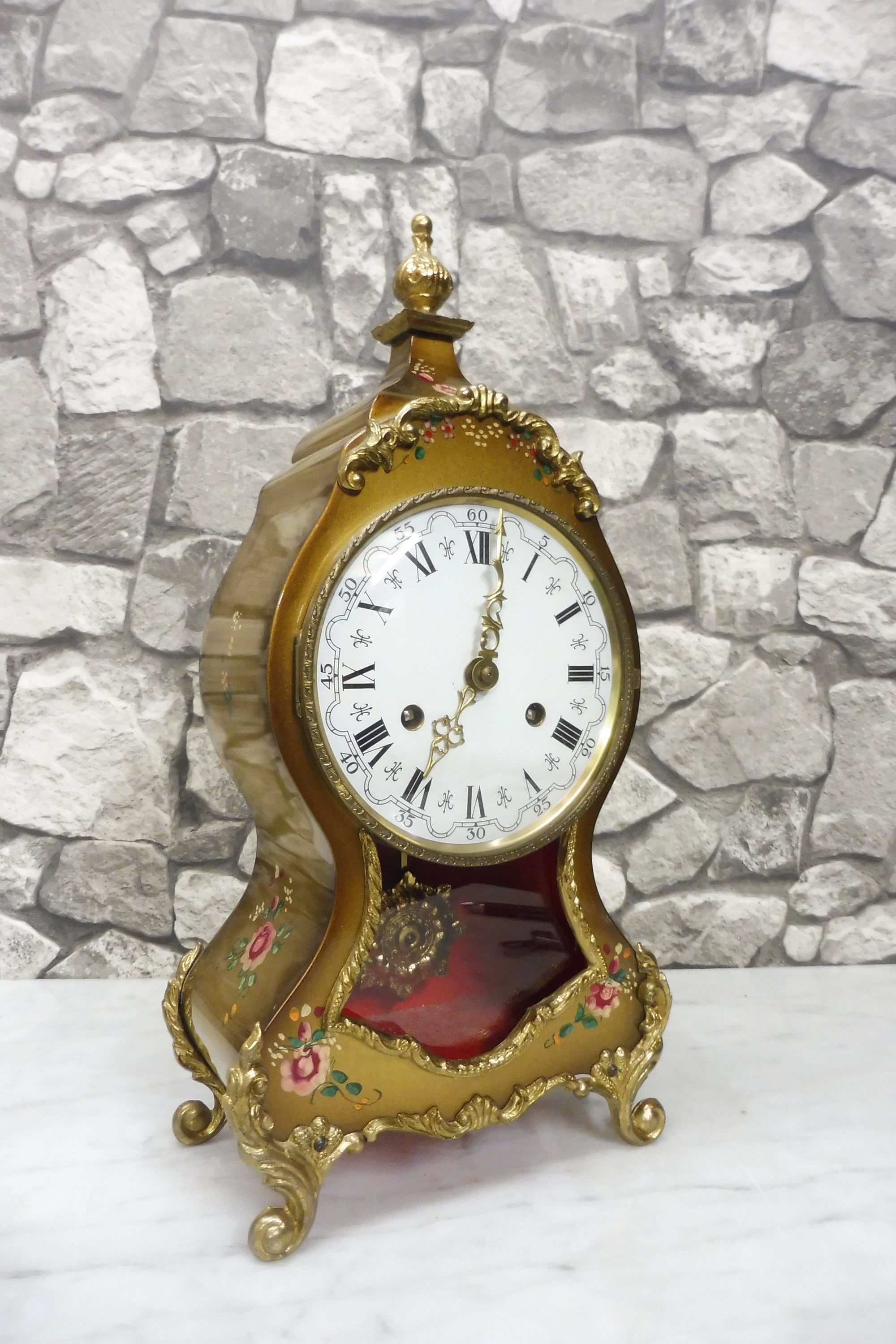 Beautiful Boulle Clock Mantel Clock Desk Clock Top Condition - Etsy