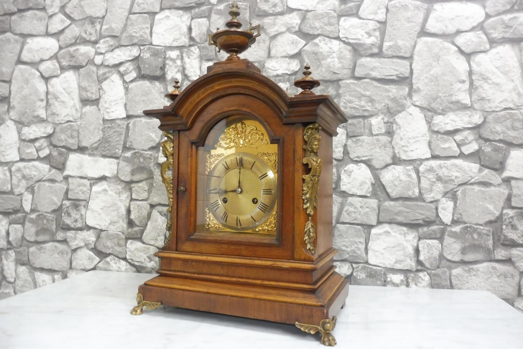 Big Antique German Mantel Clock Desk Clock Table Clock Bracket Clock - Etsy
