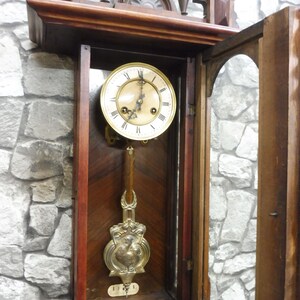 Antique Wooden German Wall Clock Regulator Junghans - Etsy