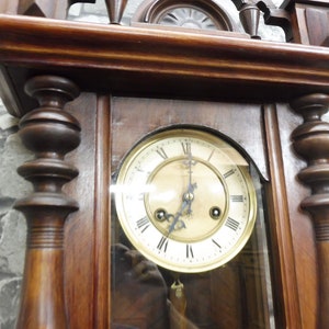 Antique Wooden German Wall Clock Regulator Junghans - Etsy