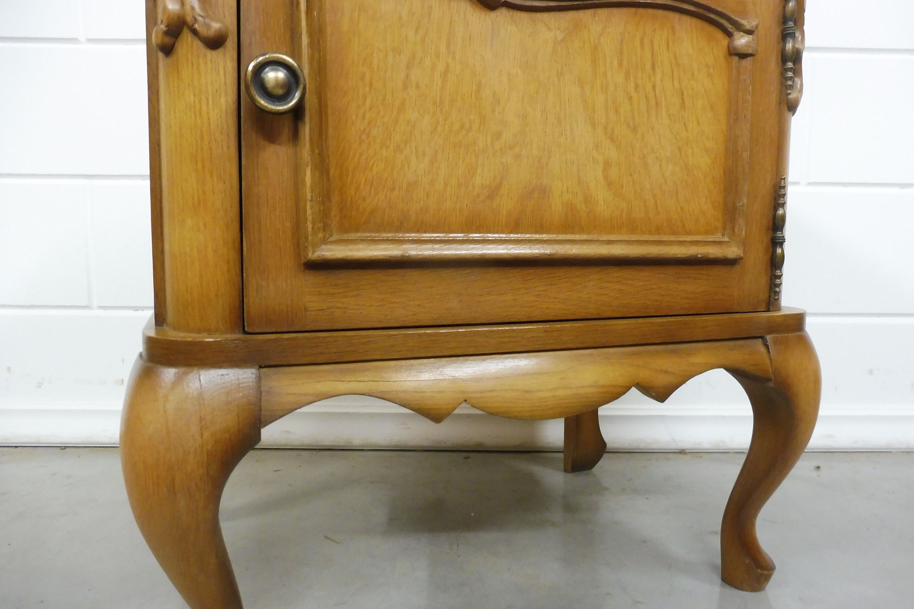 Mid-century Bedside Table Nightstand Cabinet Cupboard Vintage Retored ...