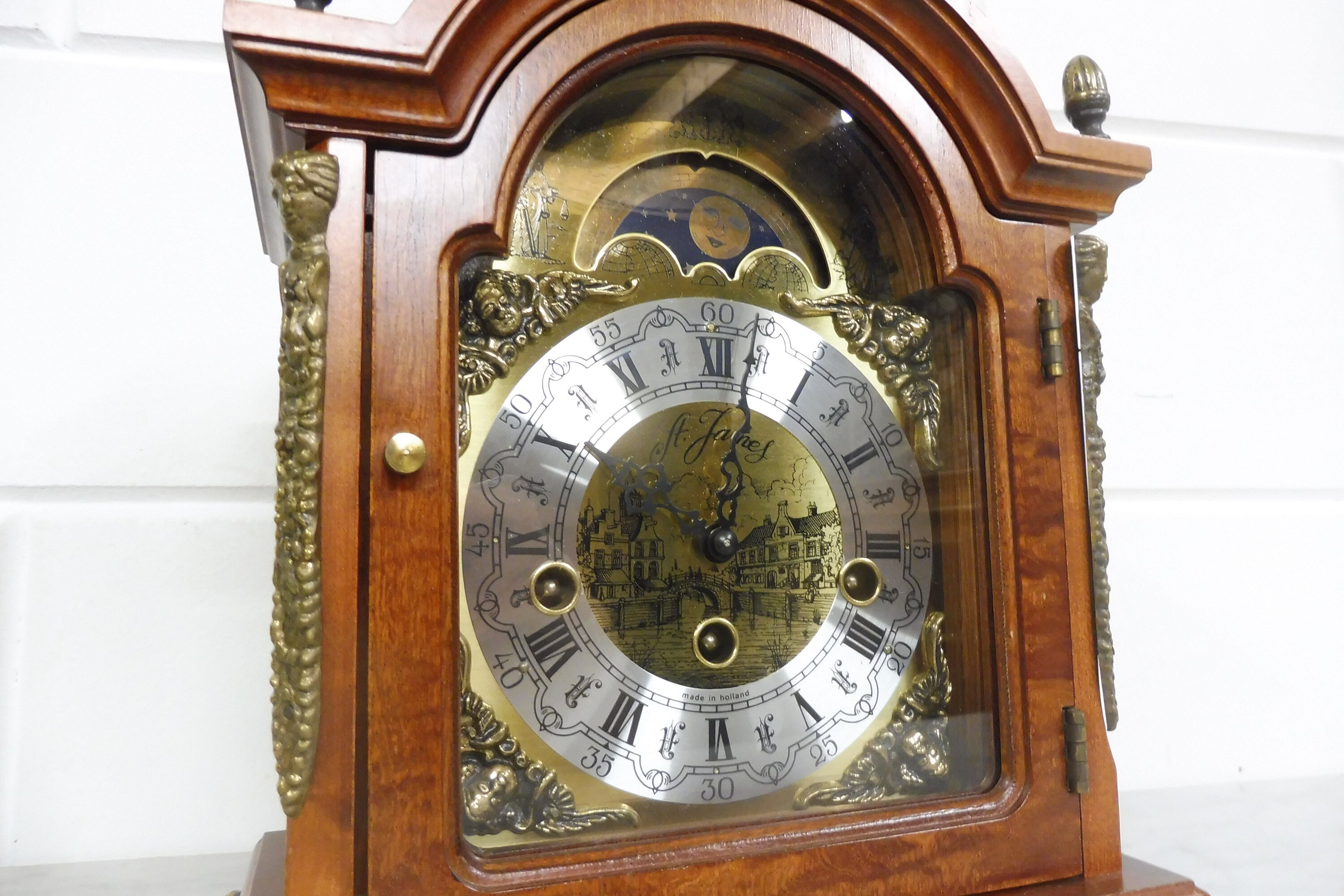 Mid-century Vintage Dutch Mantel Clock Table Clock Westminster Chime - Etsy