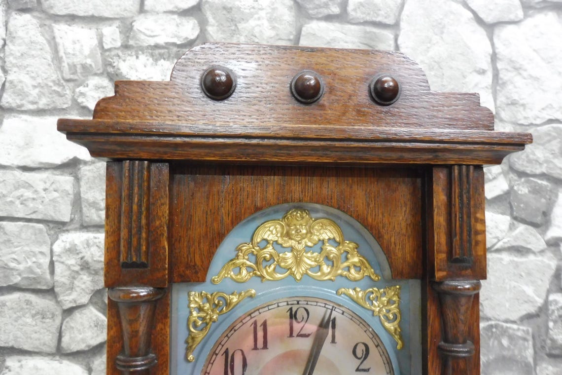 Antique German Clock Mantel Clock Table Clock Wooden Clock - Etsy