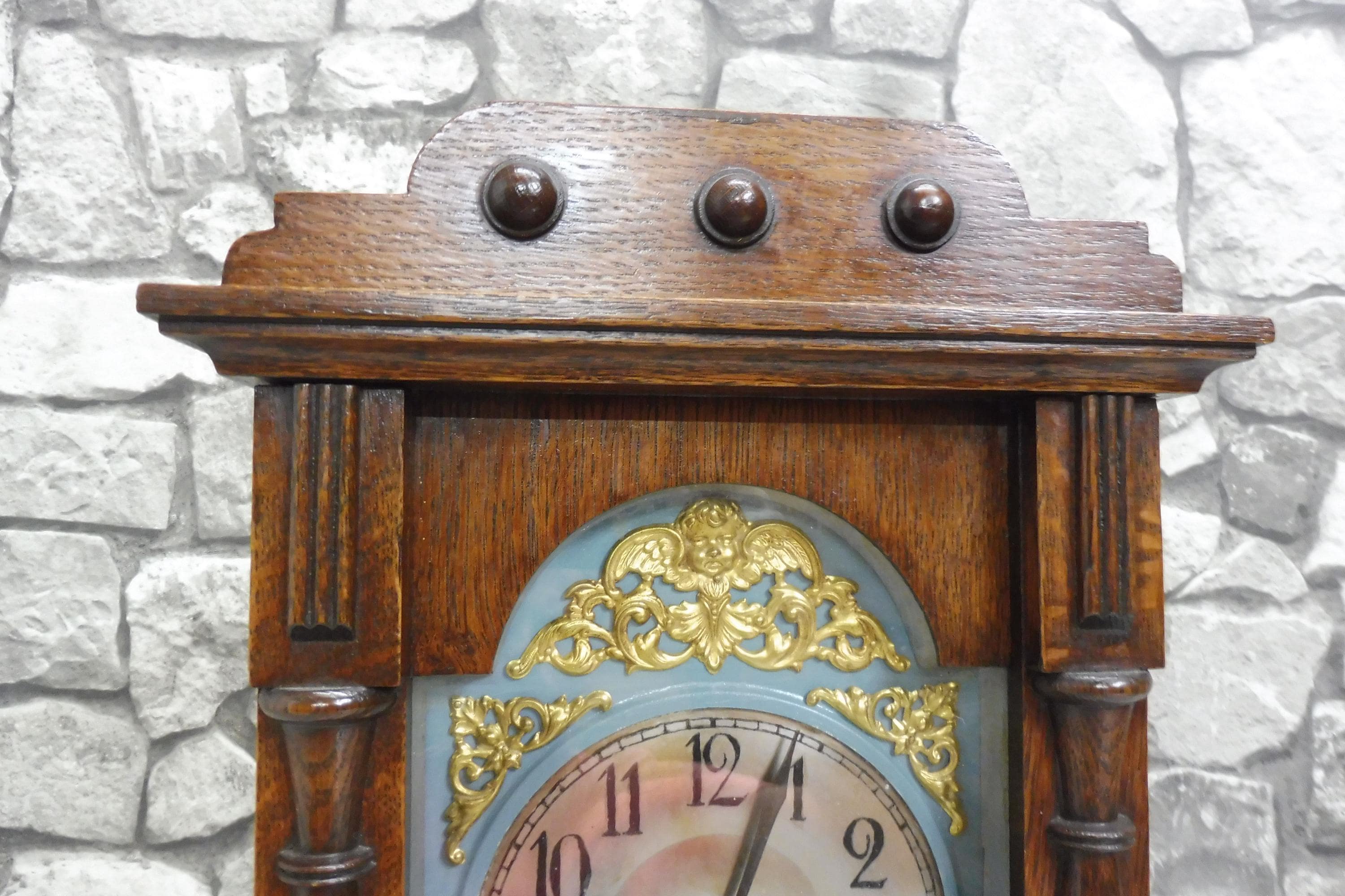 Antique German Clock Mantel Clock Table Clock Wooden Clock - Etsy