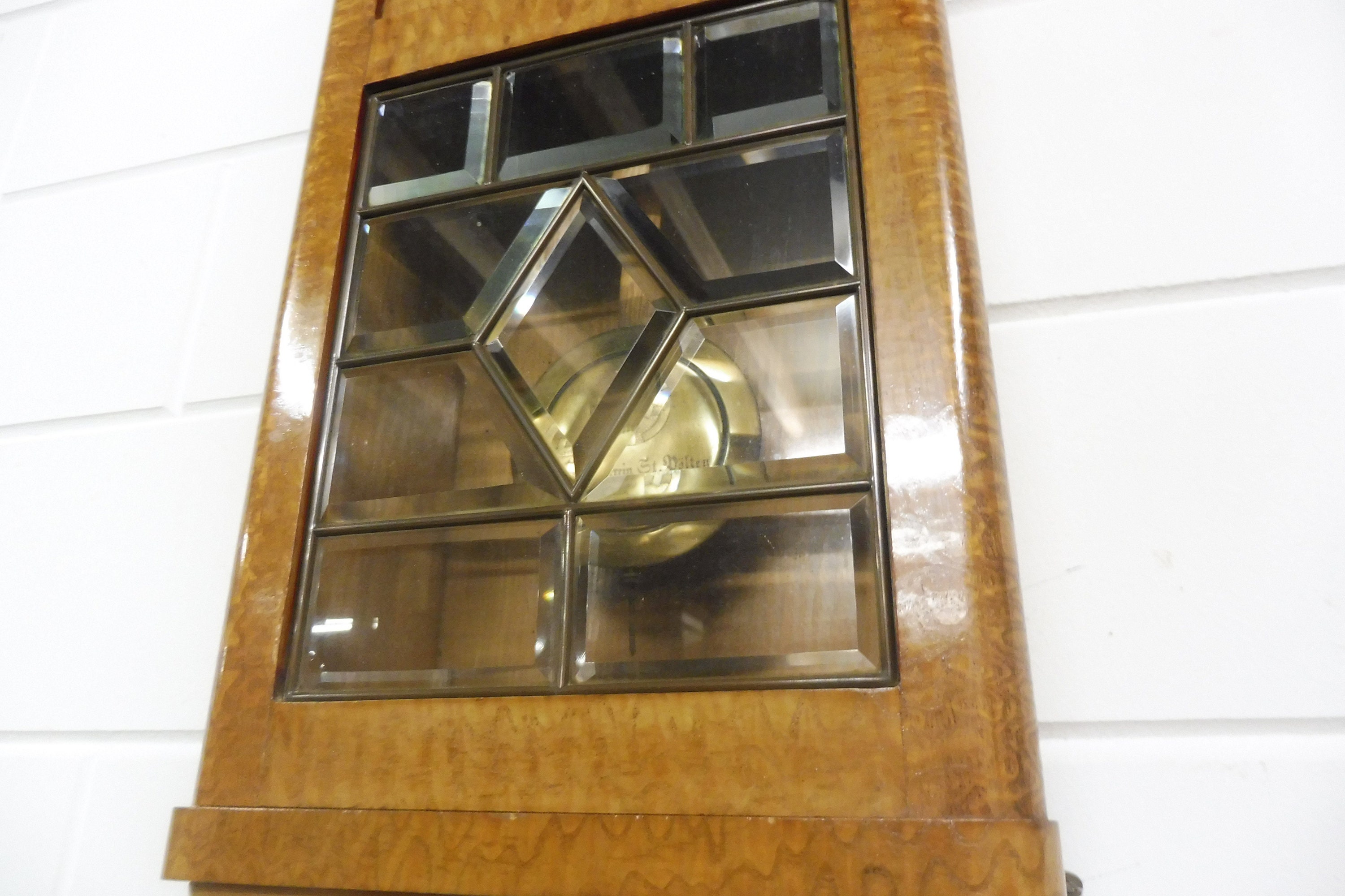 Antique German Wall Clock Regulator in Nutwood - Etsy