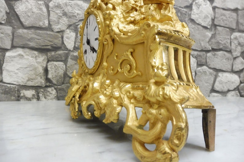 Antique French Bronze Clock Mantel Clock Table Clock Paris - Etsy