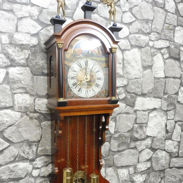 German Antique Wooden Wall Clock Antique Regulator 1900s Restored - Etsy