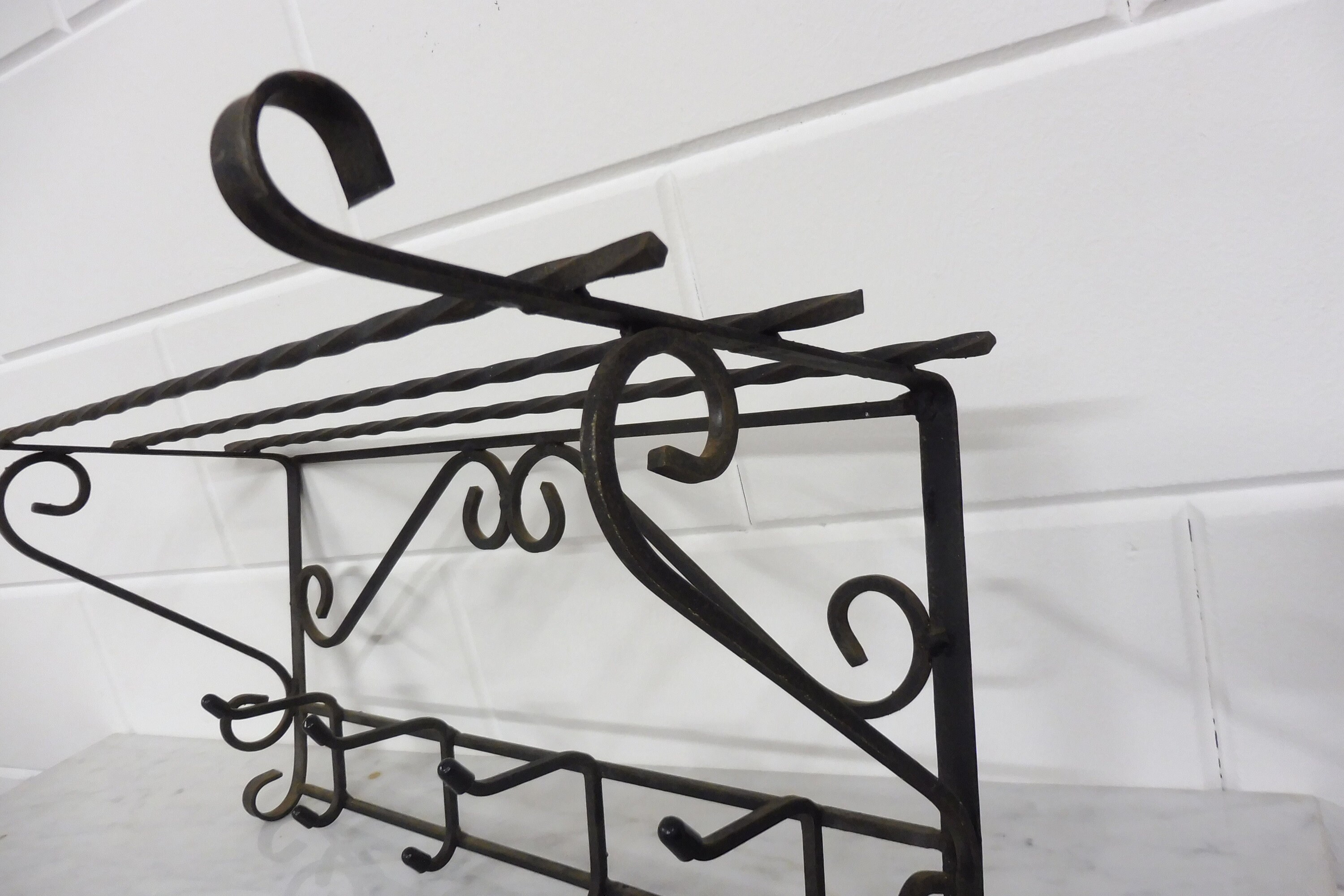 Antique Vintage Cast Iron Coat Rack Hall Rack - Etsy UK