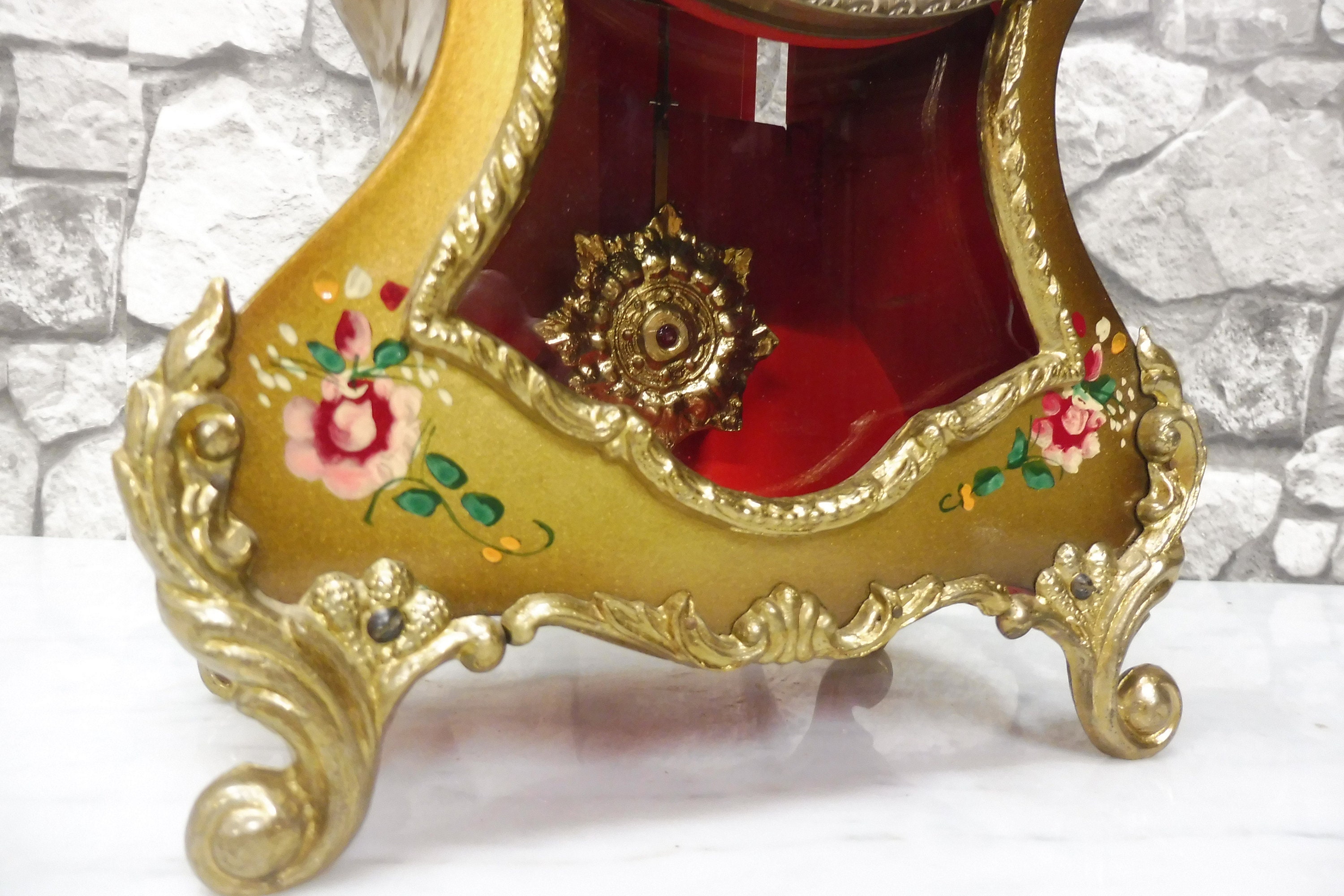 Beautiful Boulle Clock Mantel Clock Desk Clock Top Condition - Etsy