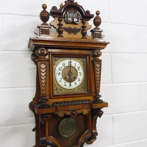 Antique Wall Clock German - Etsy