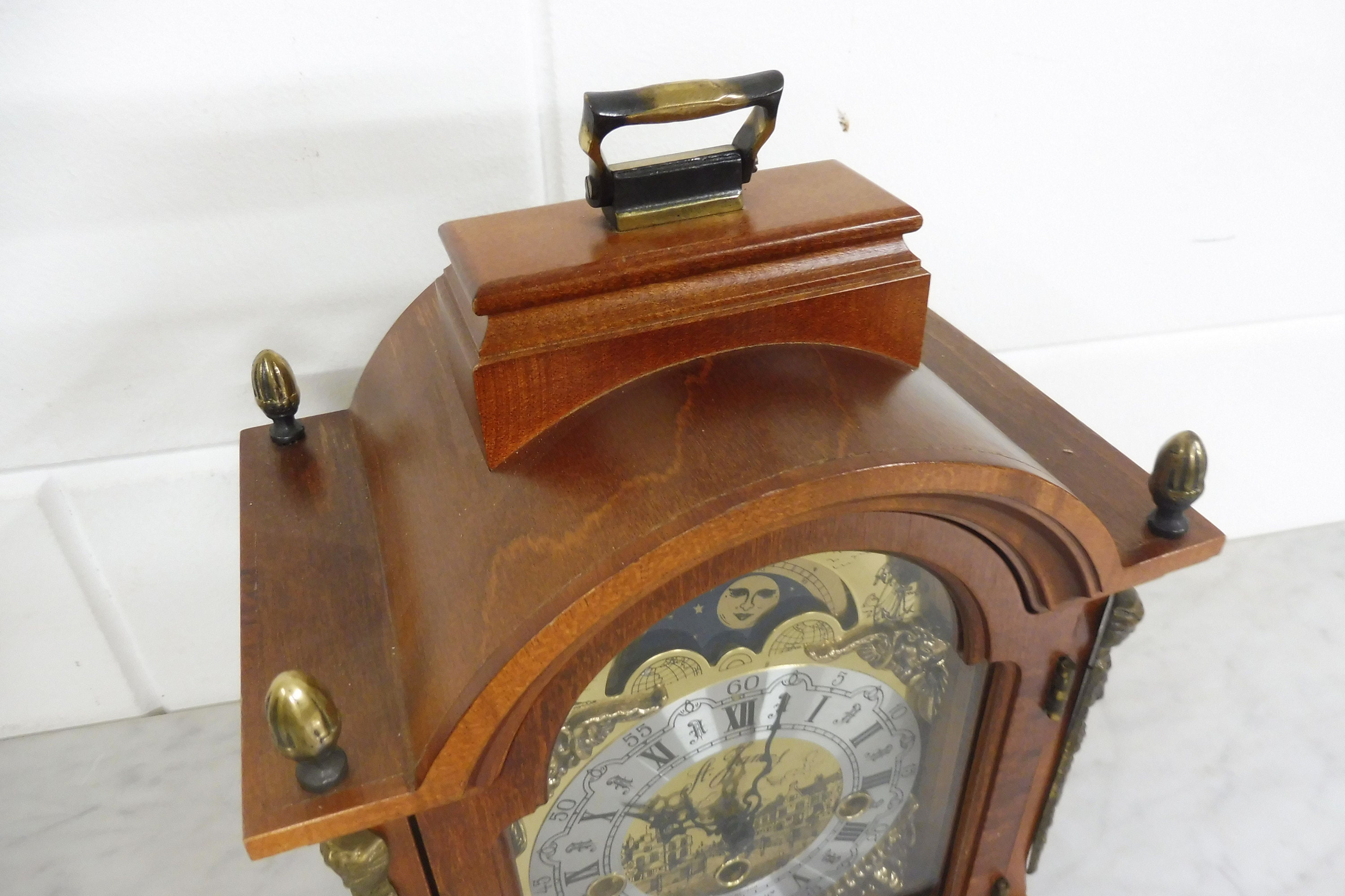 Mid-century Vintage Dutch Mantel Clock Table Clock Westminster Chime - Etsy