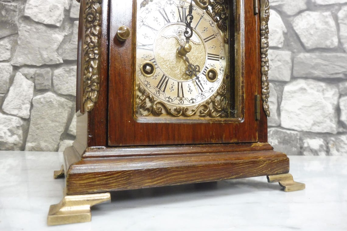 Dutch Mid Century Warmink Wuba Clock Mantel Clock Vintage - Etsy