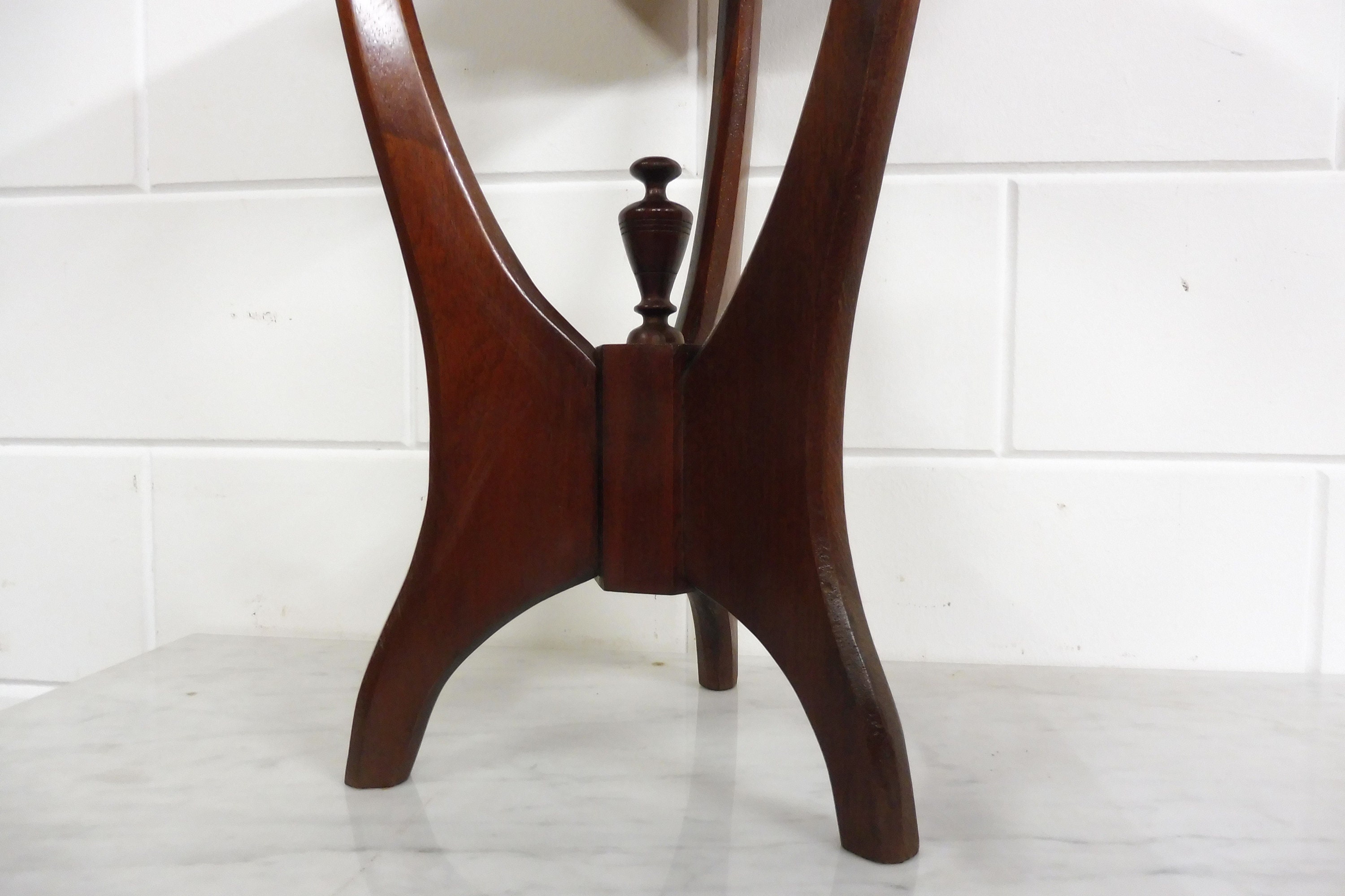 Antique Wooden Small Table Plant Table Oak Wood Vintage - Etsy