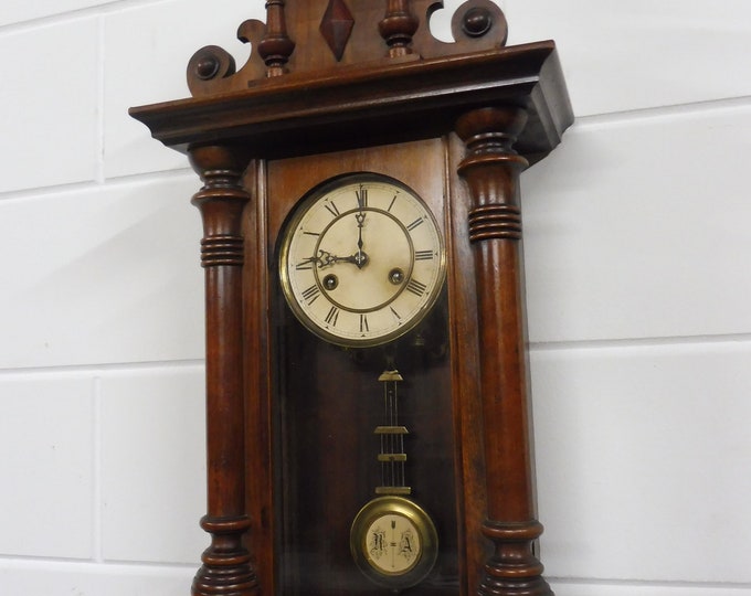 Antique German Wall Clock Regulator Junghans Vintage Around 1900 - Etsy