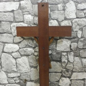 Antique Crucifix Wall Cross Carved Wood Religous - Etsy
