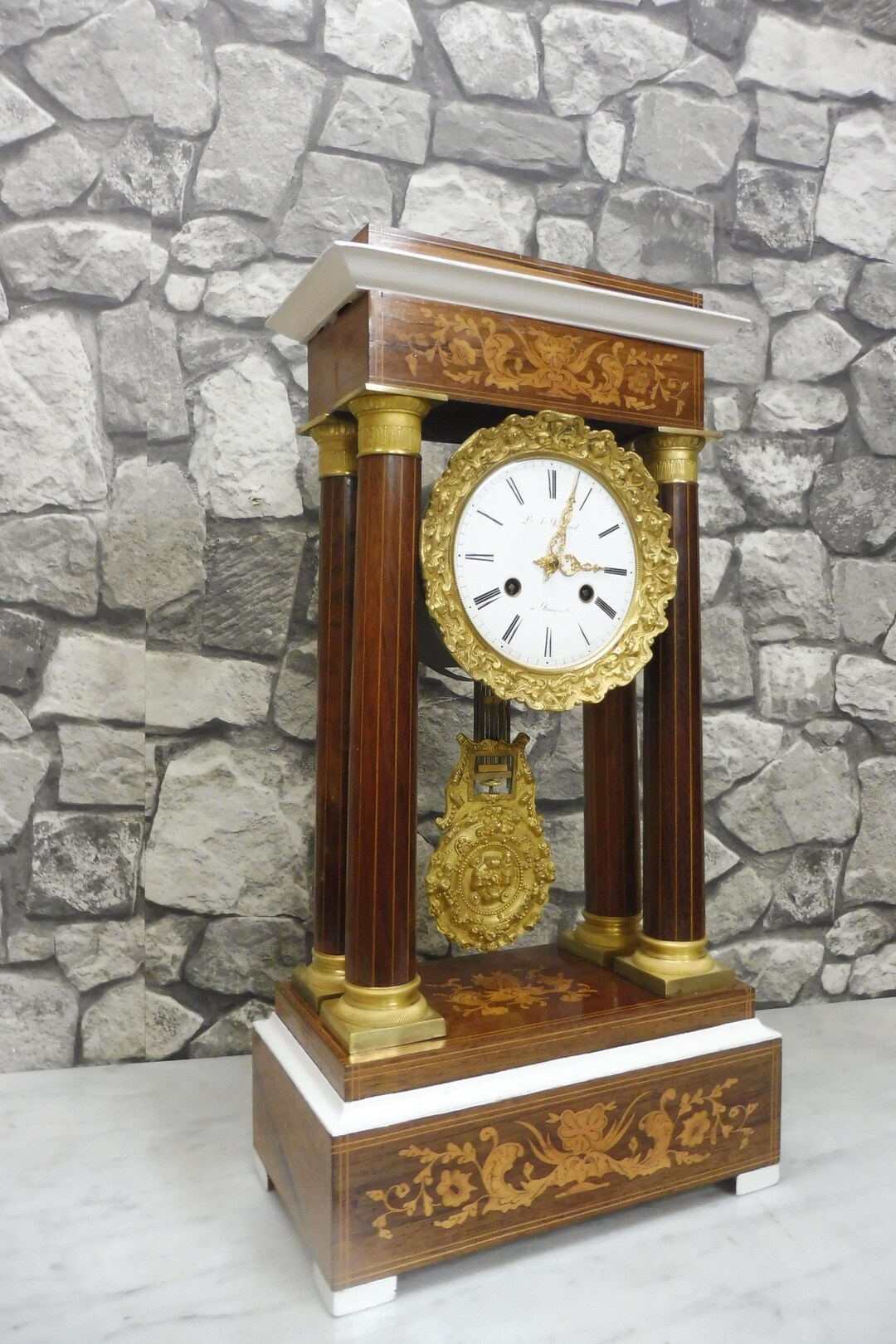 Antique French Empire Clock Mantel Clock Old French Clock Desk Clock - Etsy