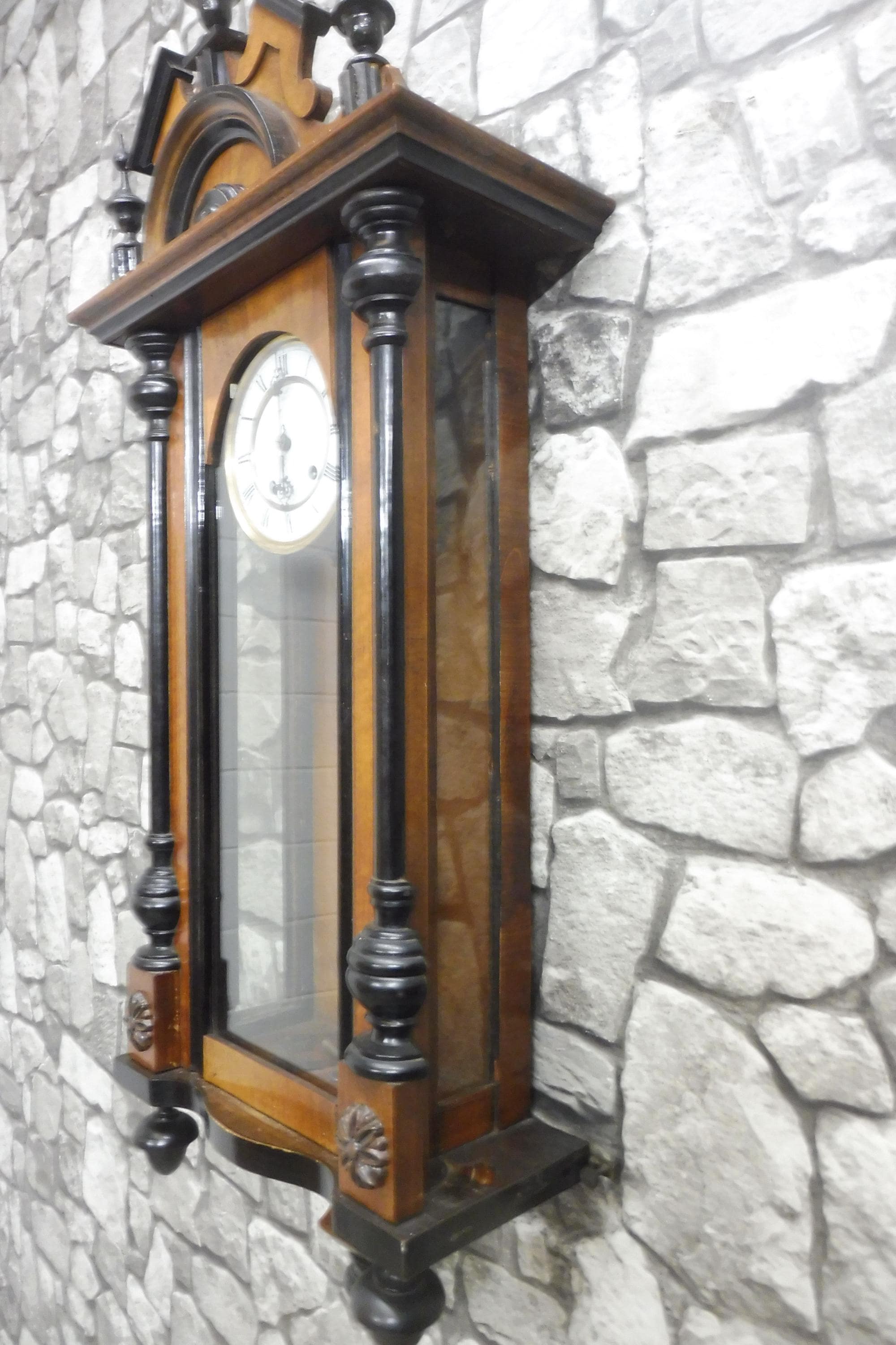 Antique German Wall Clock Antique Regulator Biedermeier - Etsy