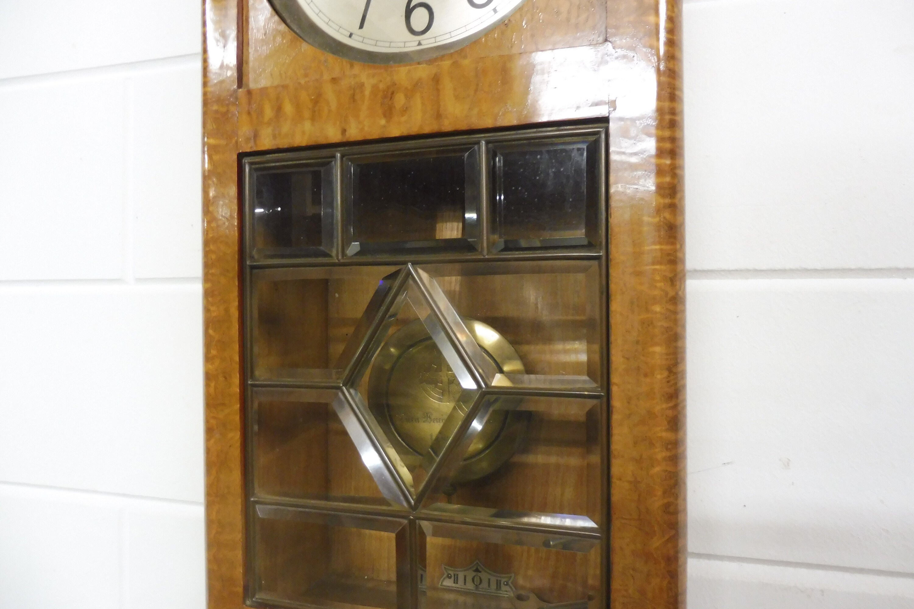 Antique German Wall Clock Regulator in Nutwood - Etsy