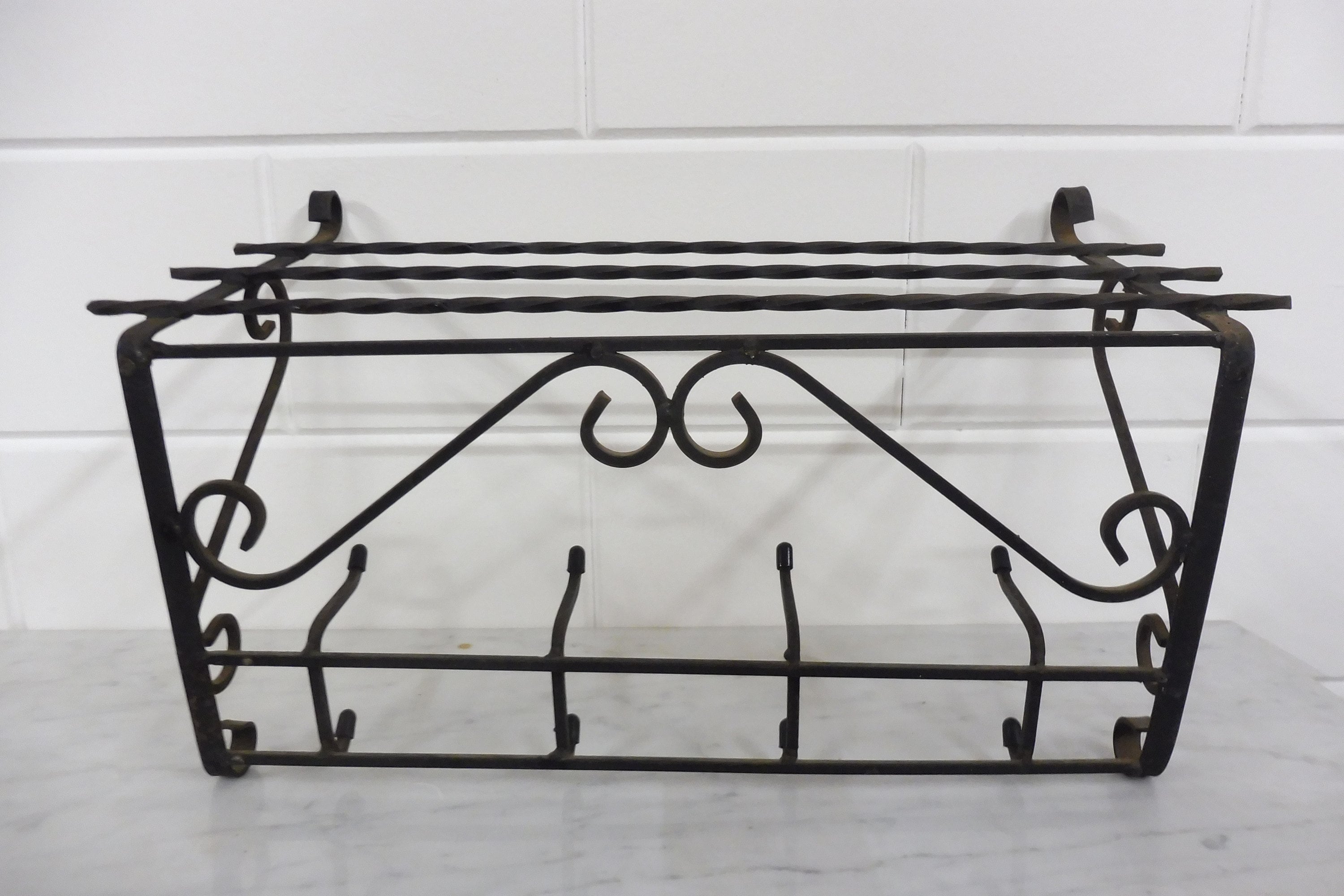 Antique Vintage Cast Iron Coat Rack Hall Rack - Etsy UK