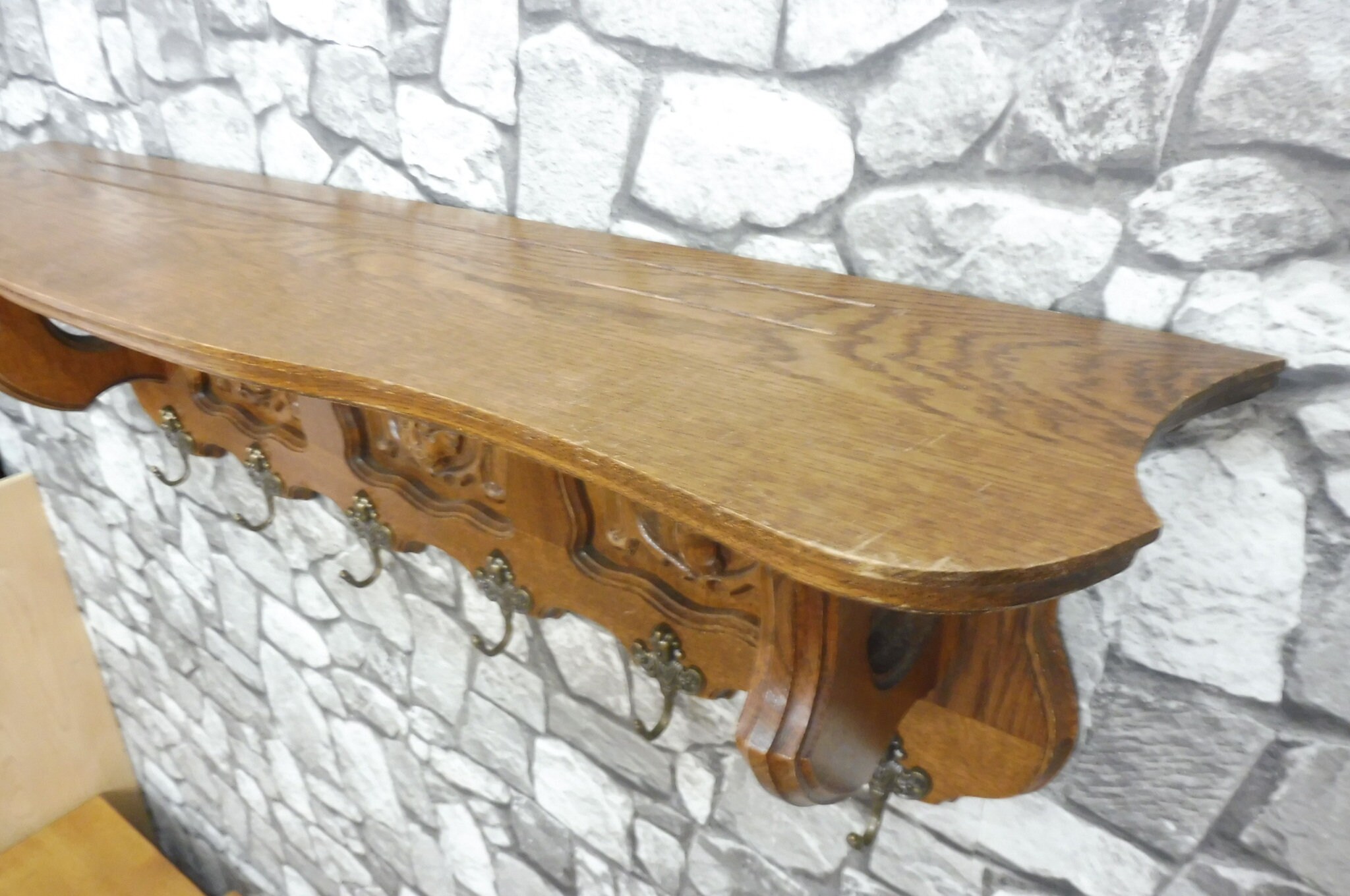 Beautiful Old Coat Rack Wooden Coat Rack Oak Wood Vintage - Etsy