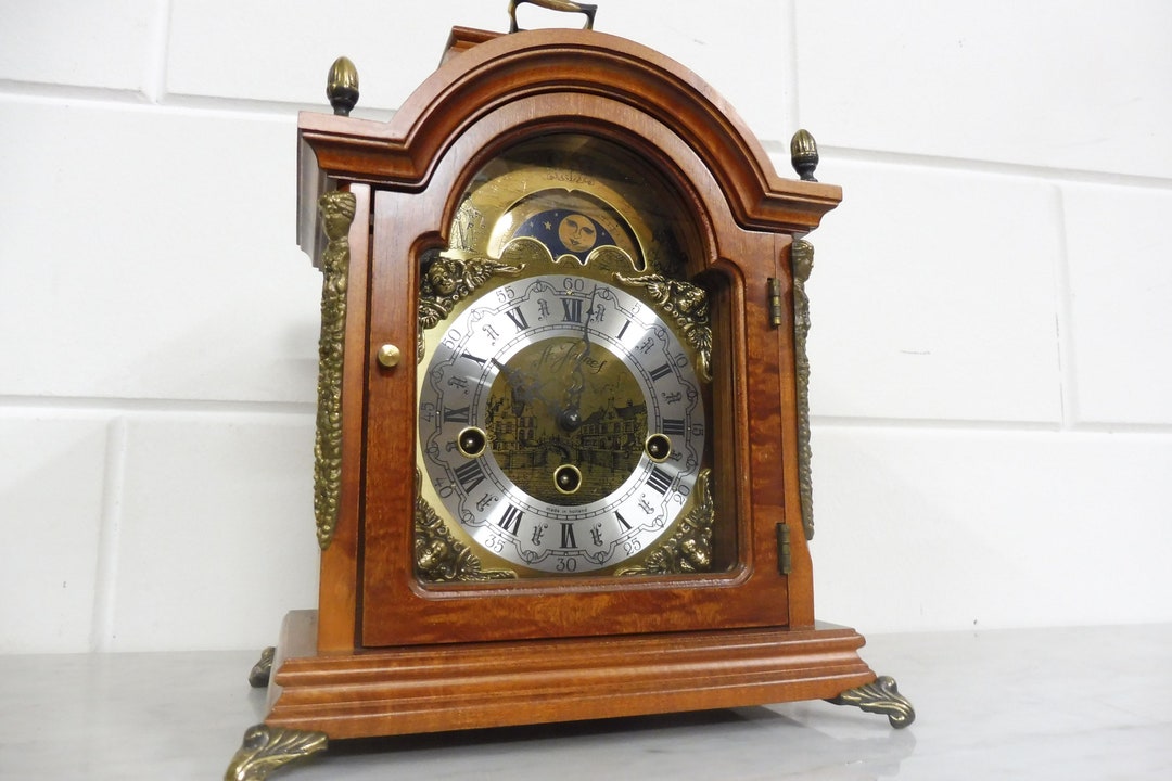 Mid-century Vintage Dutch Mantel Clock Table Clock Westminster Chime - Etsy