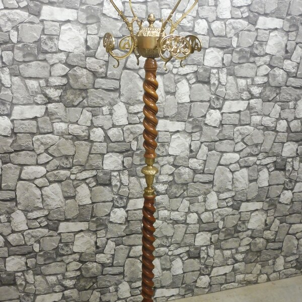 Brass Standing Vintage Coat Rack - Etsy