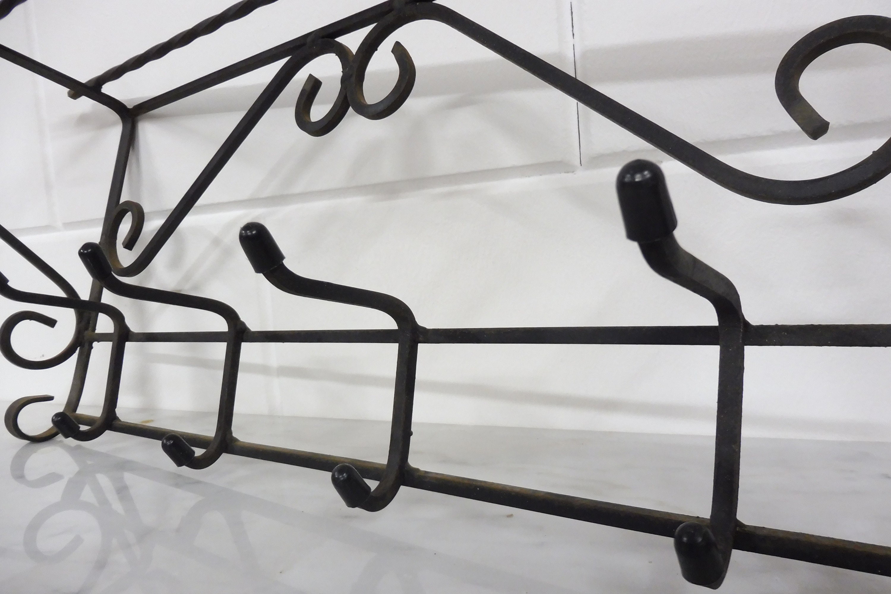 Antique Vintage Cast Iron Coat Rack Hall Rack - Etsy UK