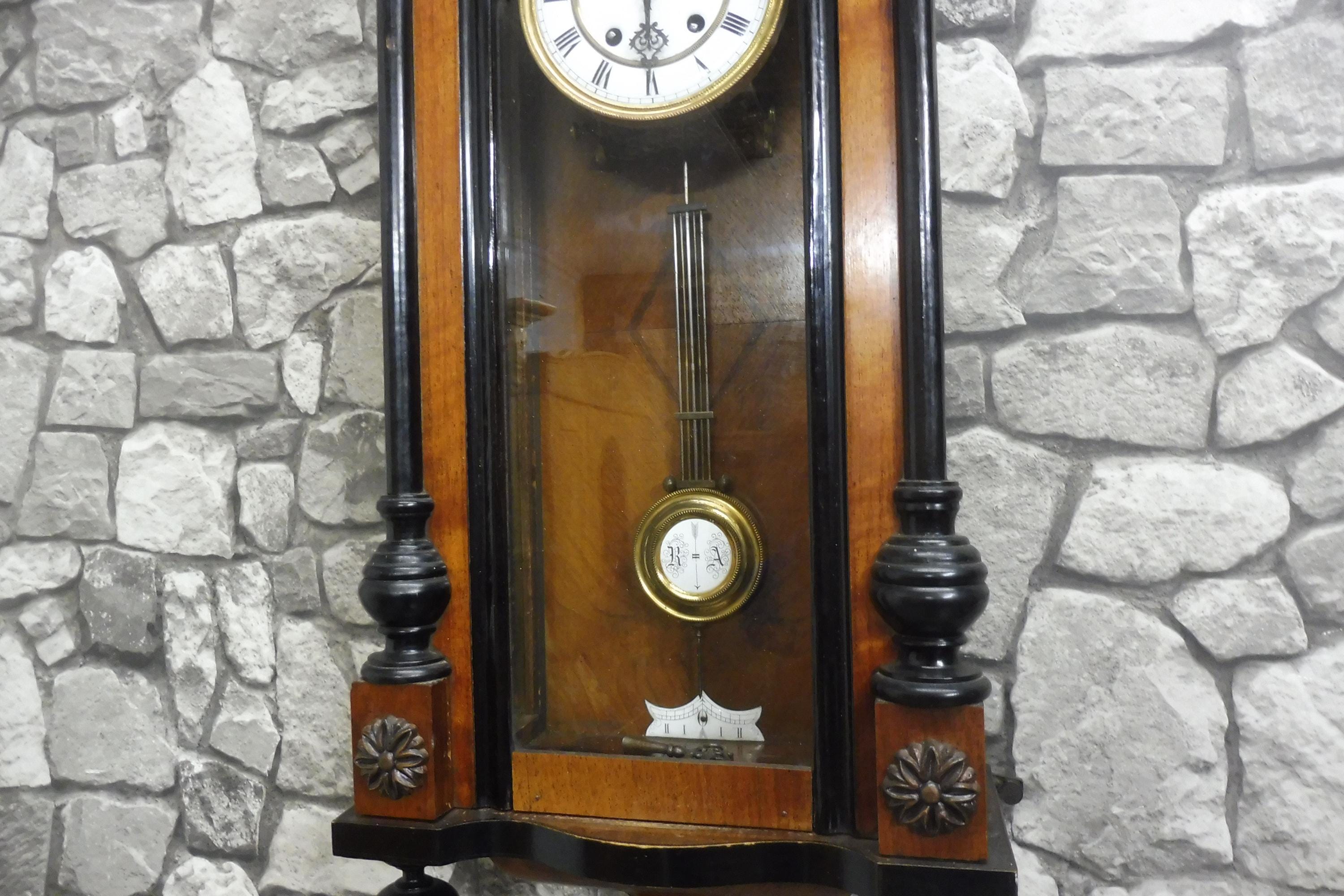 Antique German Wall Clock Antique Regulator Biedermeier - Etsy