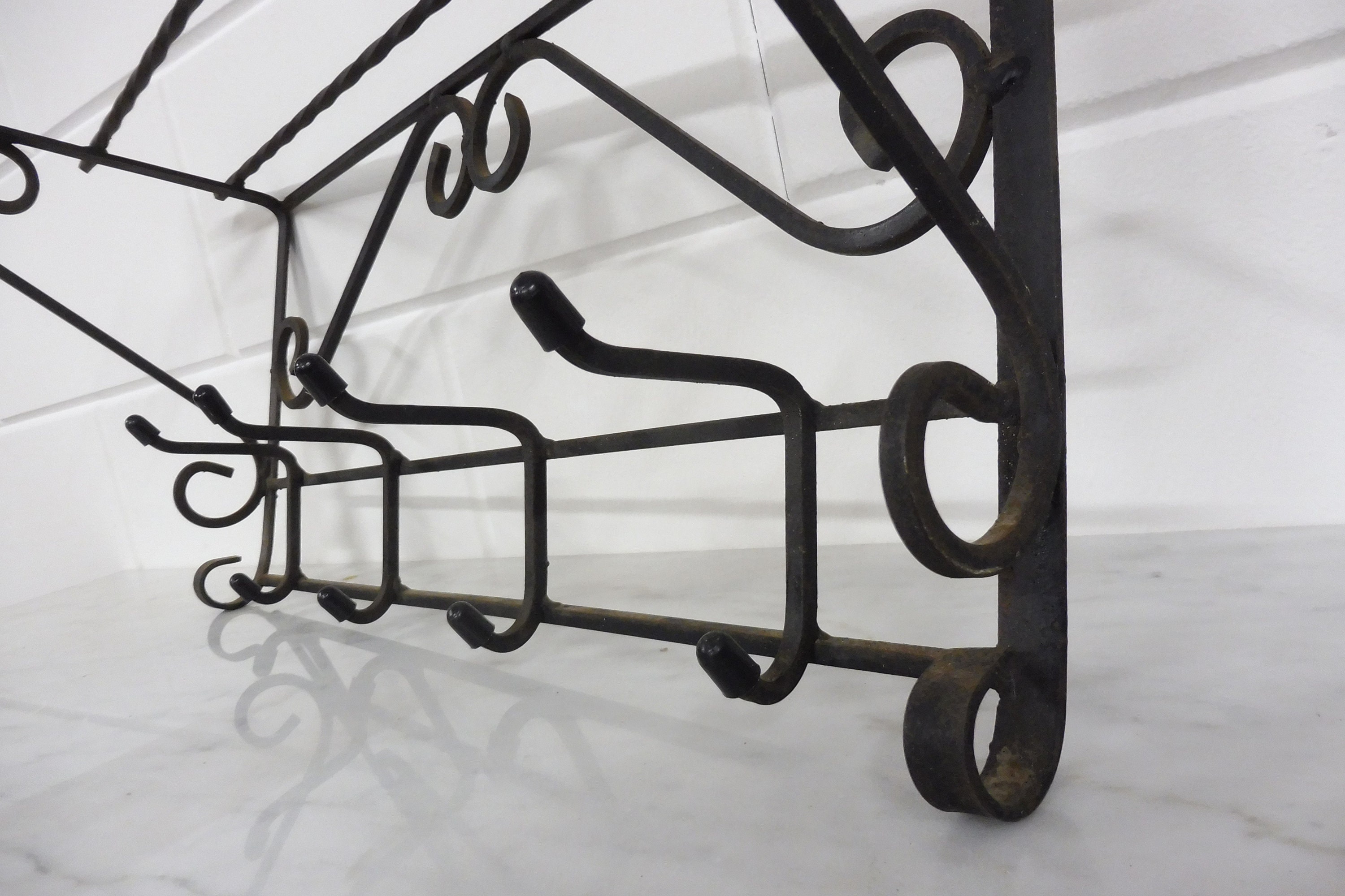 Antique Vintage Cast Iron Coat Rack Hall Rack - Etsy UK