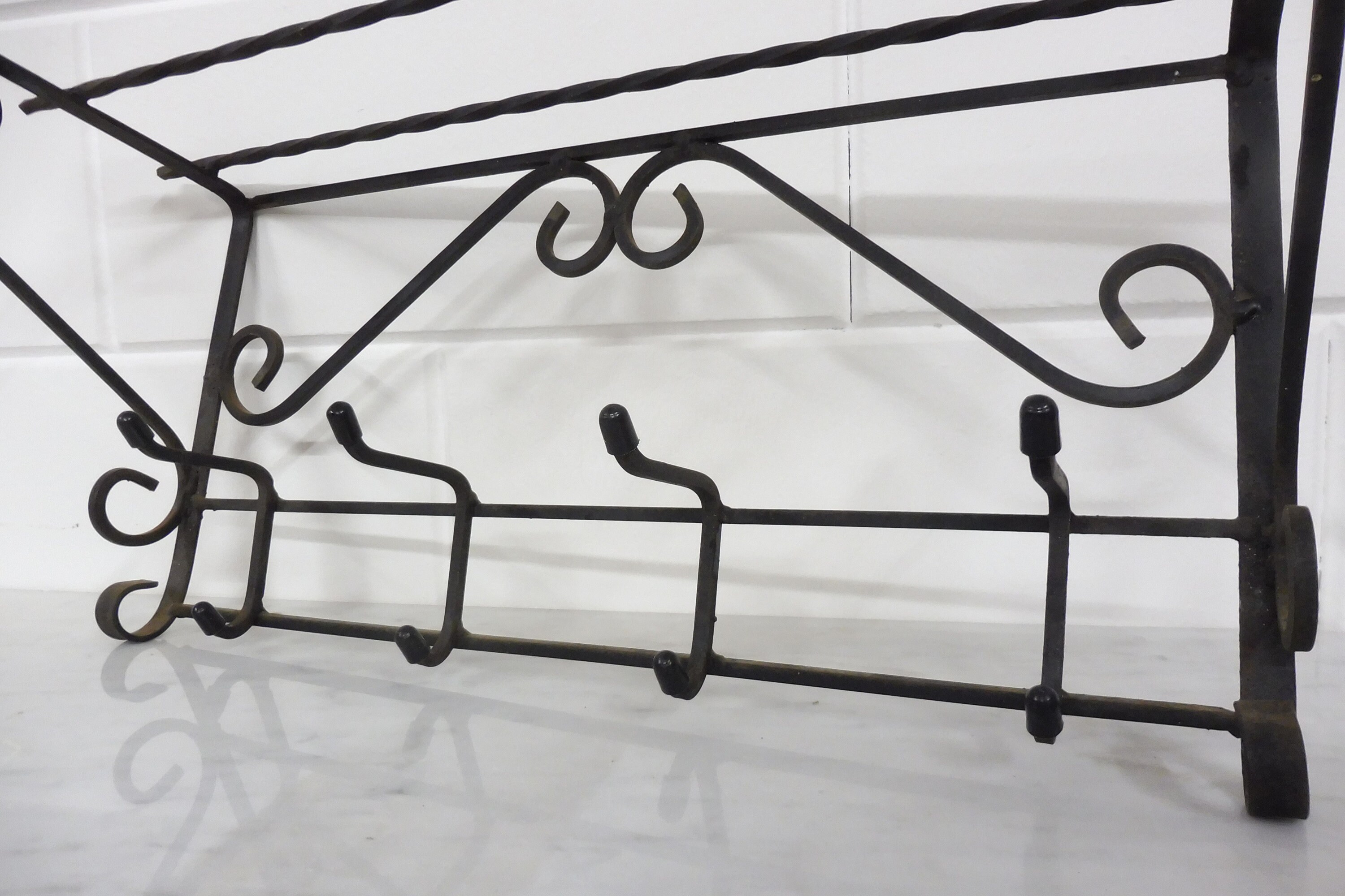 Antique Vintage Cast Iron Coat Rack Hall Rack - Etsy UK