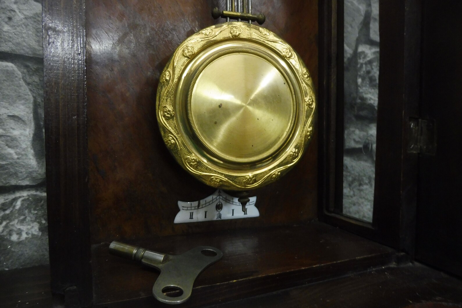 German Antique Wooden Wall Clock Antique Regulator 1900s Restored - Etsy