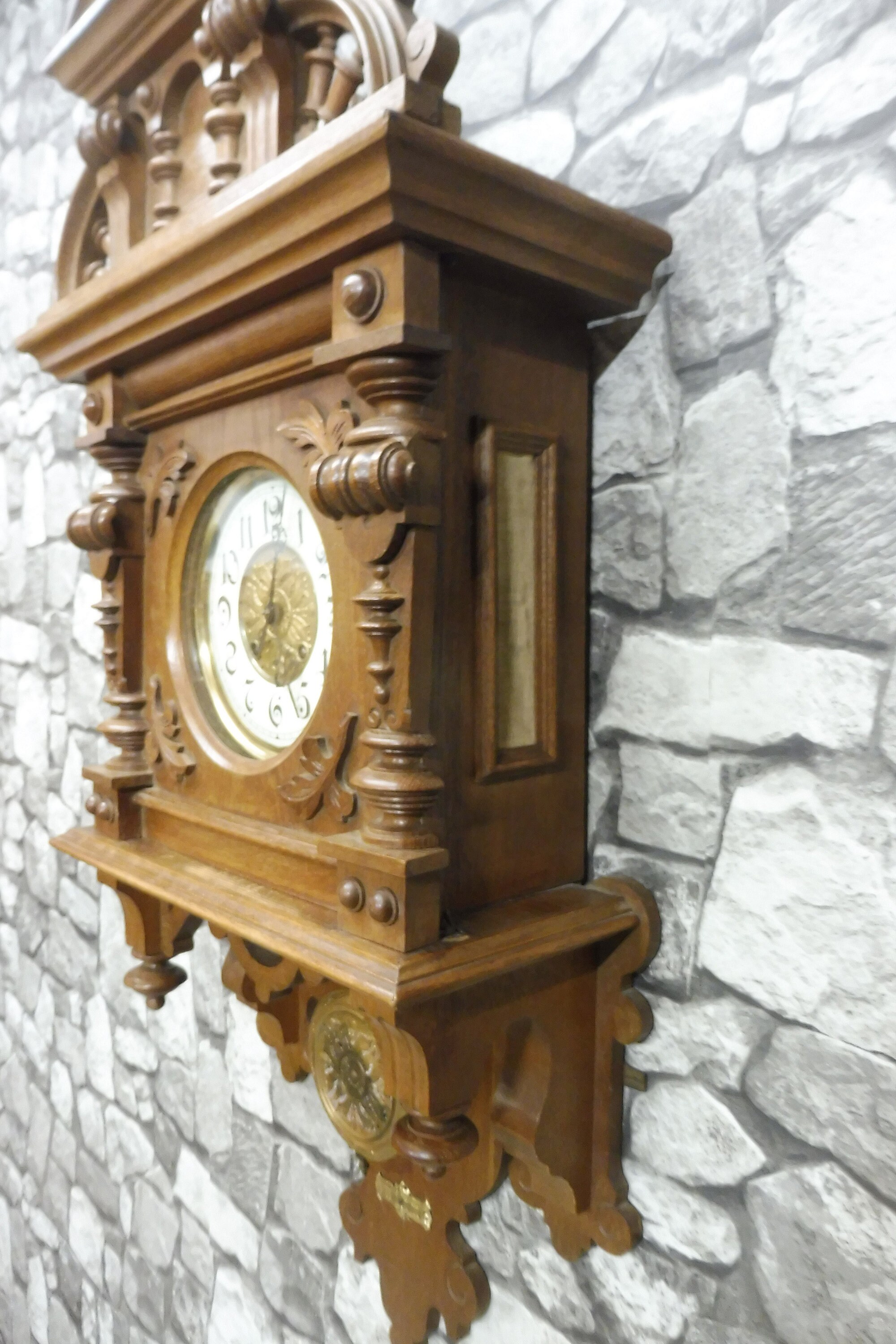 Antique German Wall Clock Antique Regulator Gustav Becker - Etsy