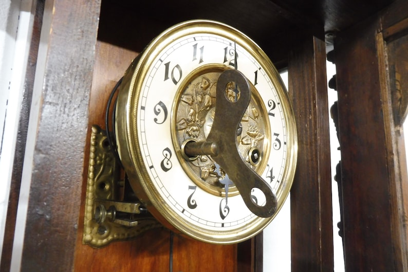 Antique Wooden German Wall Clock Regulator Vintage 1900s - Etsy