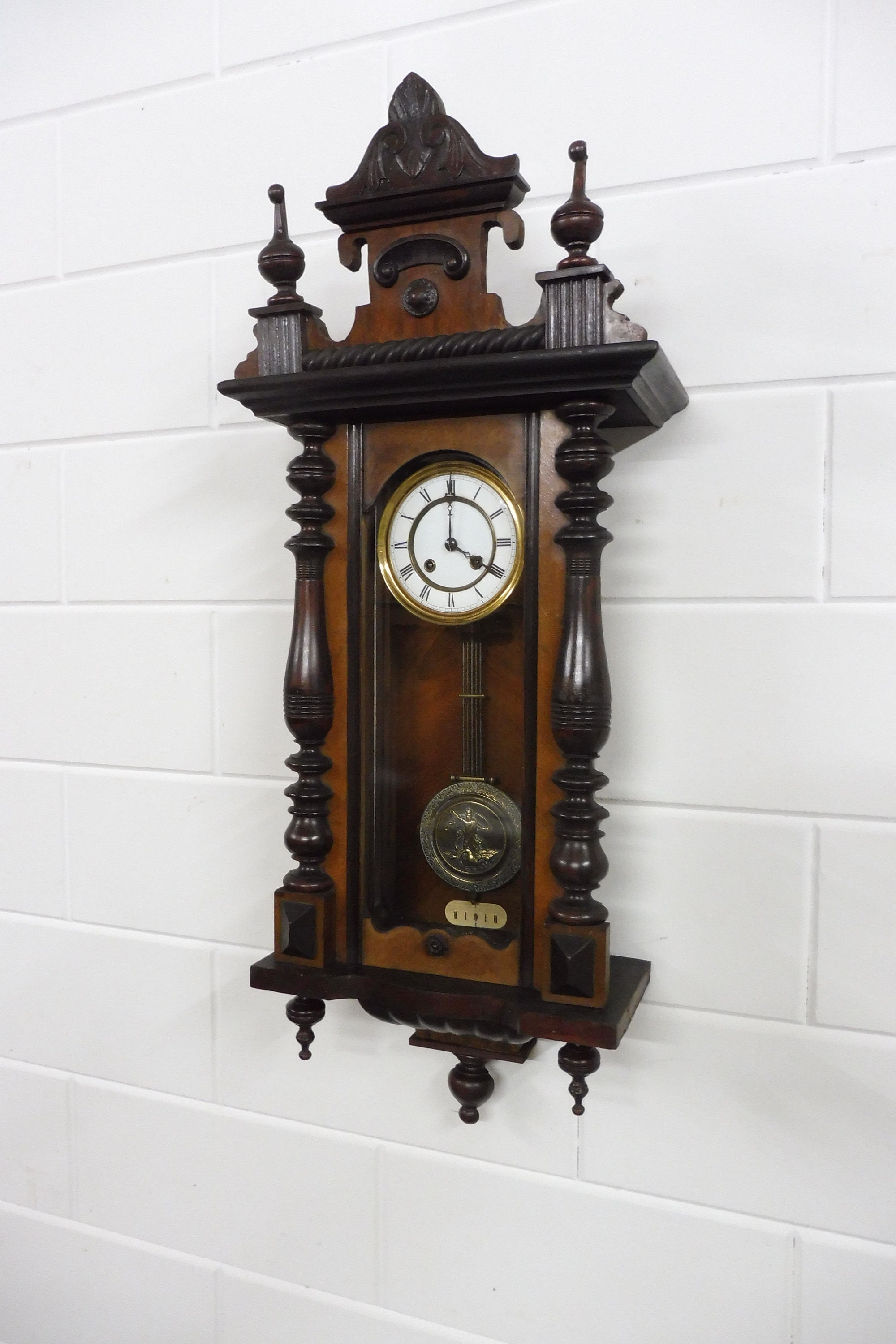 Antique German Wall Clock Regulator Gustav Becker Top Condition - Etsy