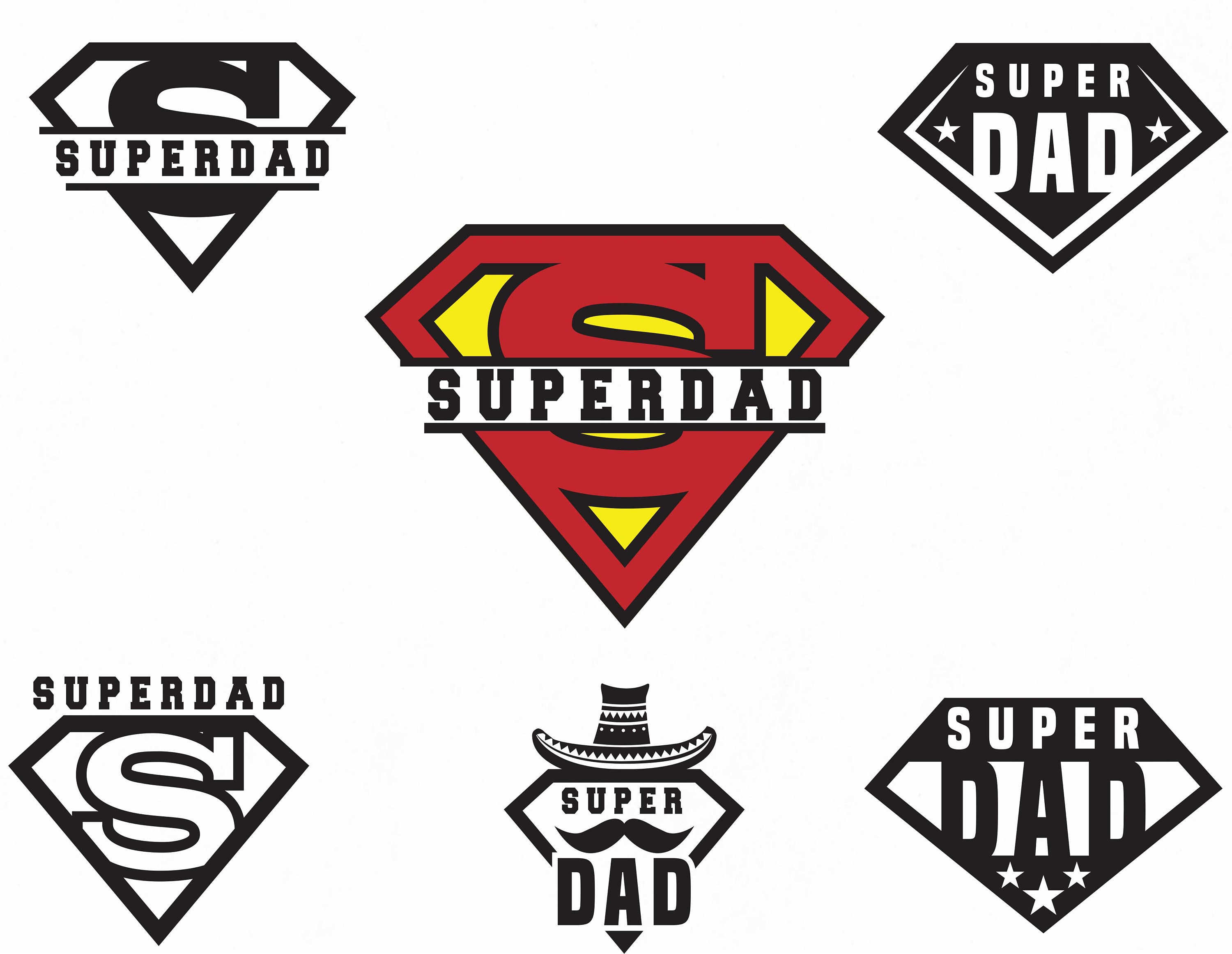 Super Dad Logo Vector