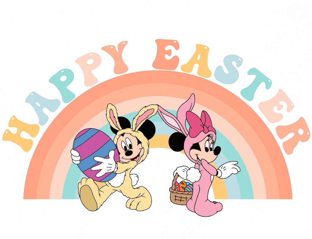 Mickey and Friends Easter Clipart Bundle Easter Svg Cut Files - Etsy UK
