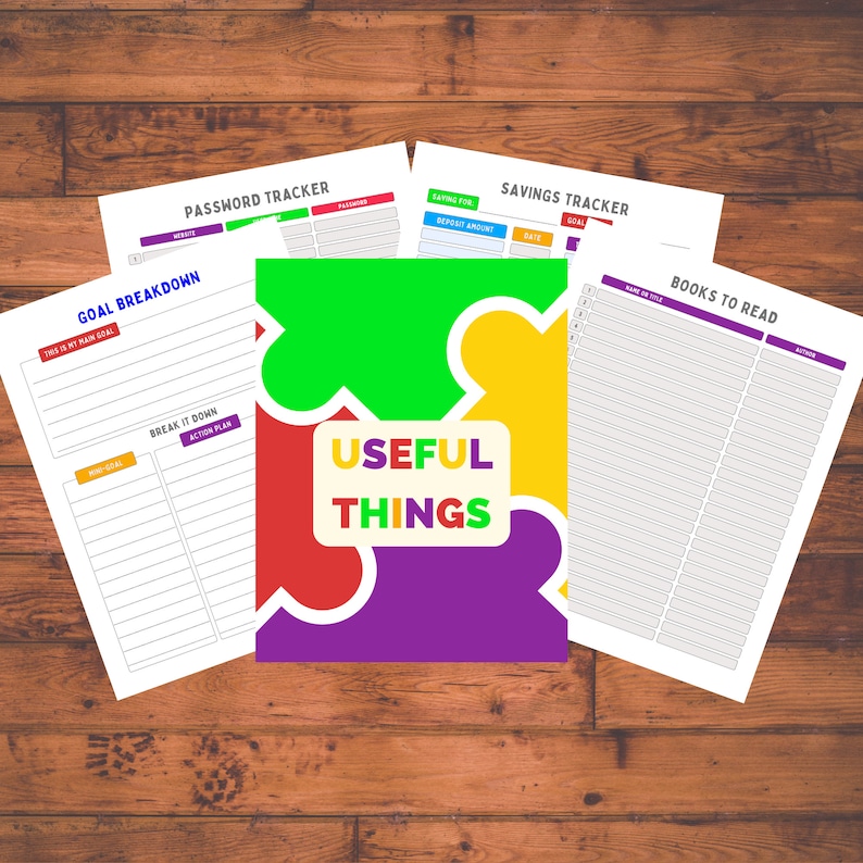 EDITABLE Kids ADHD Organiser Planner Behaviour Tracker, Digital ...