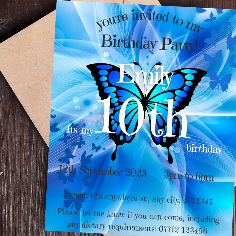 Blue Butterflies Mobile - Etsy