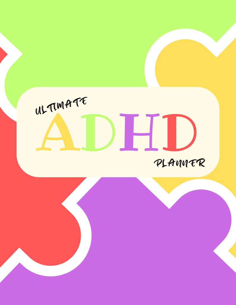 EDITABLE Adult ADHD Organiser Planner Behaviour Tracker - Etsy