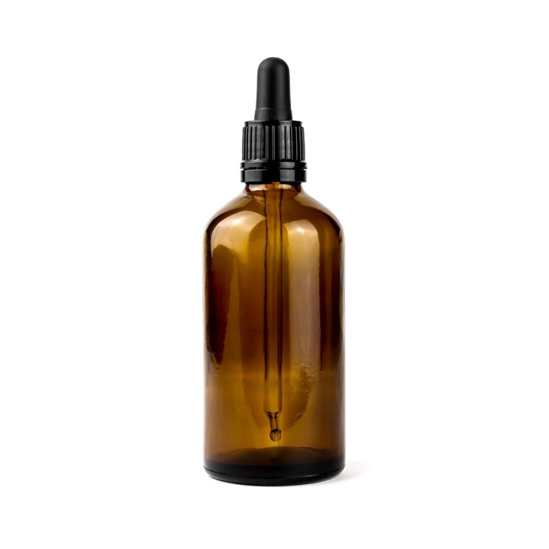 Brown Glass Bottle With Glass Pipette 100 Ml DIY - Etsy