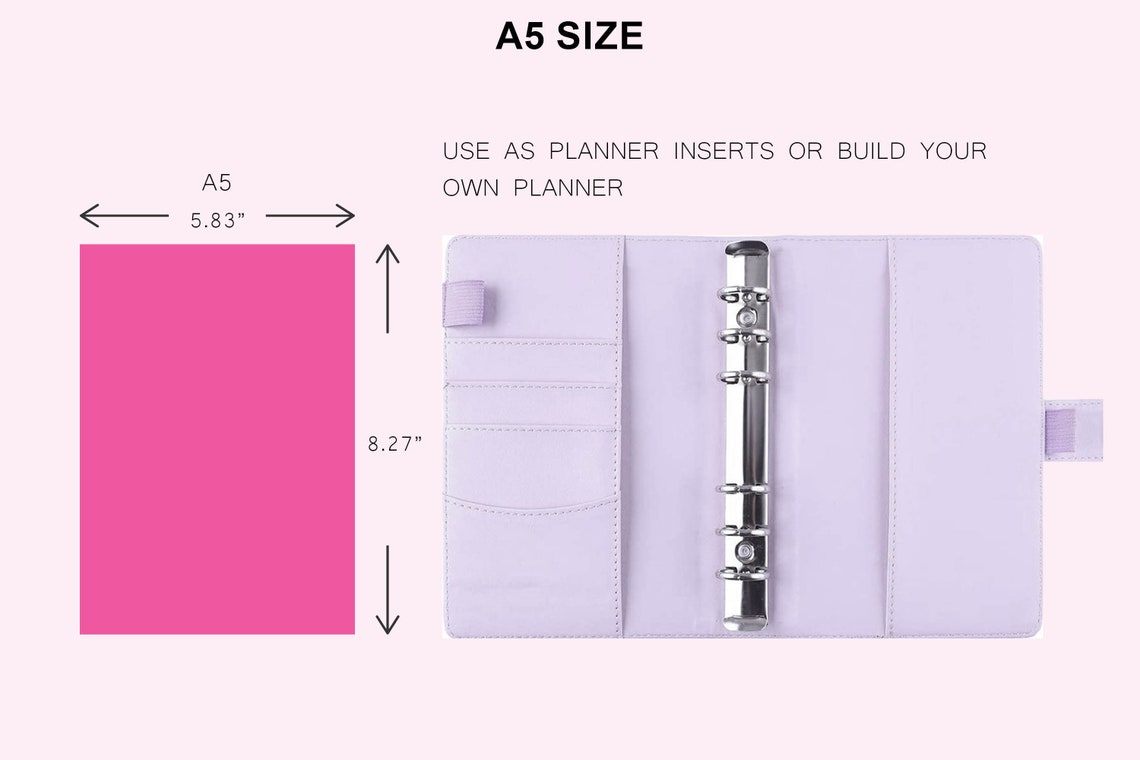 Printable 2022 2023 2024 Monthly Planner A5 Monthly Planner - Etsy