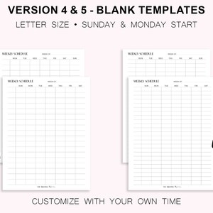Printable Weekly Hourly Schedule Planner, Time Blocking, 5 Am, 6 Am, 8 ...