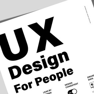 UX Print Poster Design for People UX Design Phases With Dieter Rams ...