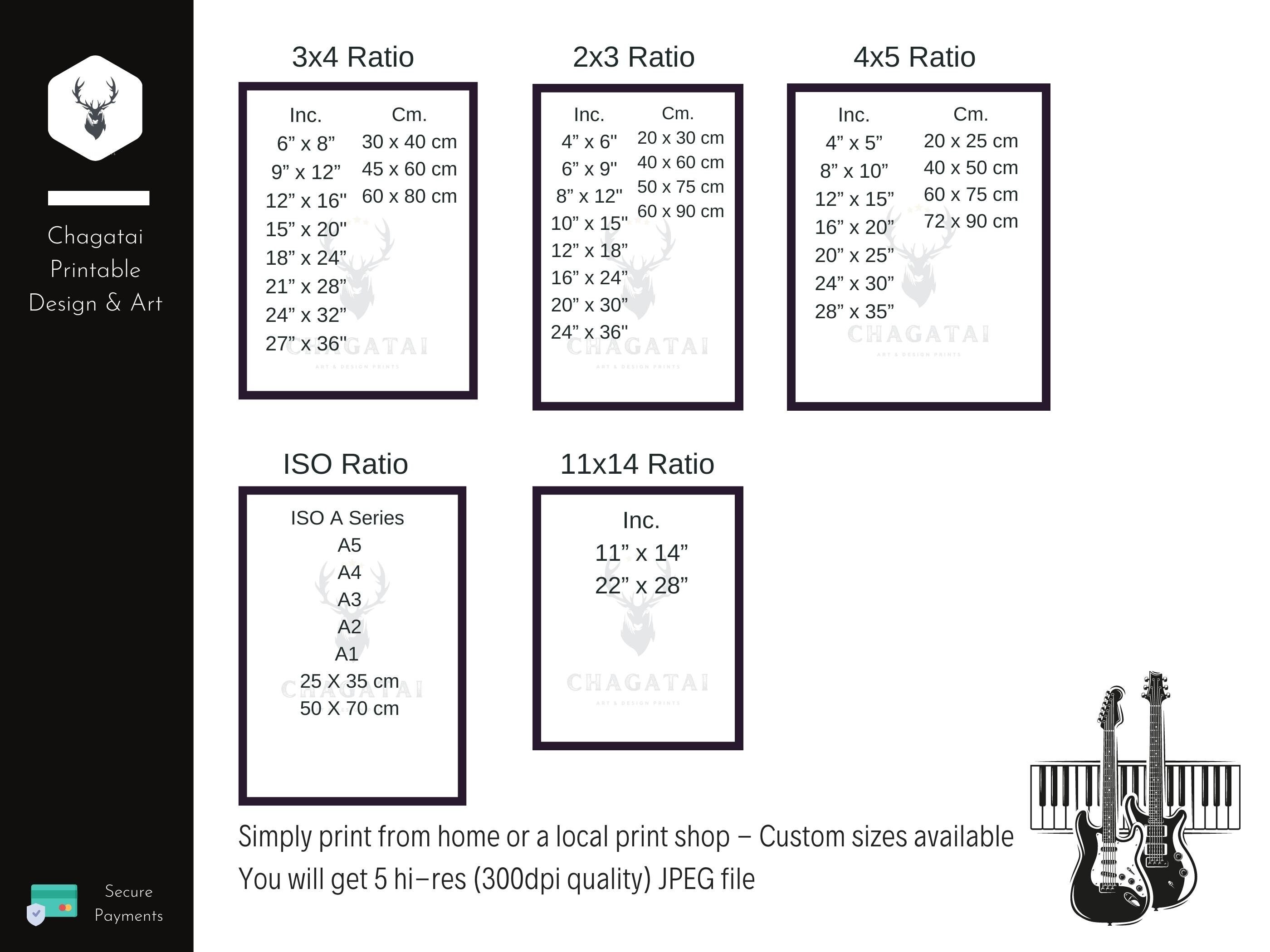 Music Symbols Print Music Terms Cheat Sheet Music Notes Chart Poster ...