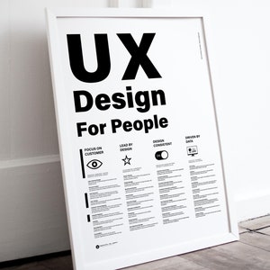 UX Print Poster Design for People UX Design Phases With Dieter Rams ...